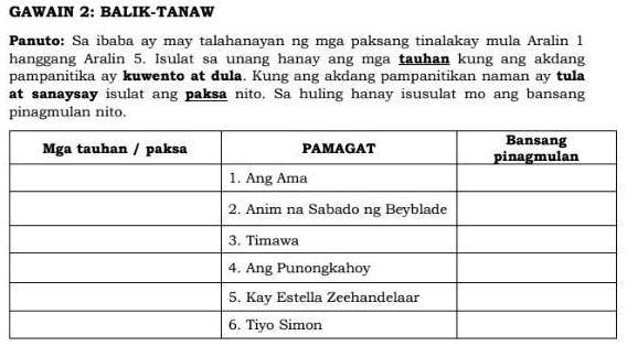 SOLVED: Sana Matulungan niyo po ako ritoThank you po in advance GAWAIN ... SOLVED: Sana Matulungan niyo po ako ritoThank you po in advance GAWAIN ...