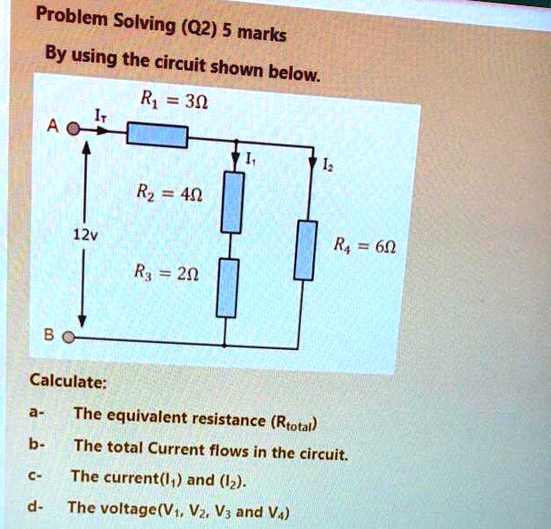 SOLVED: Problem Solving (Q2) - 5 marks By using the circuit shown below: Ri = 30Î© Rz = 4Î© R1 ...