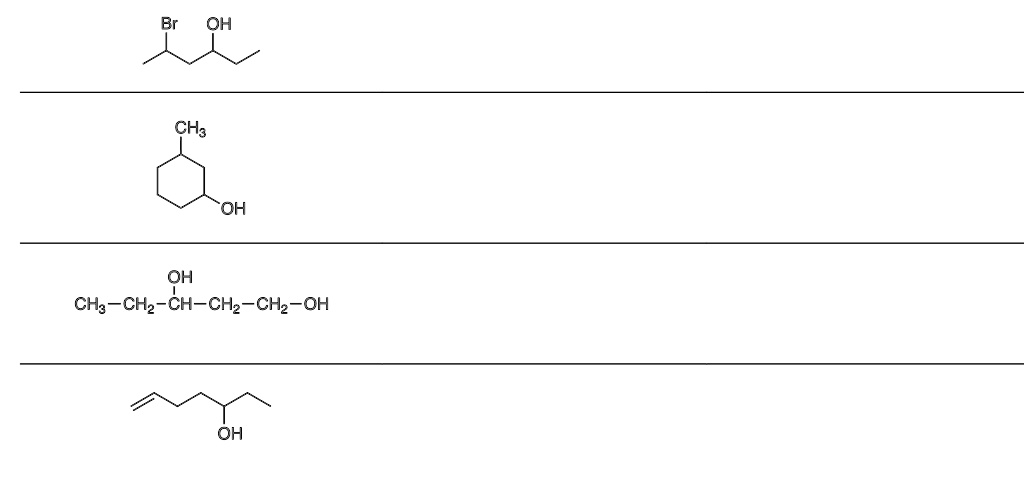 name the carboxylic compounds using iupac nomenclature br oh ch ho oh ...