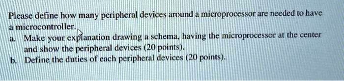 SOLVED: Text: Embedded System Design Please define how many peripheral ...