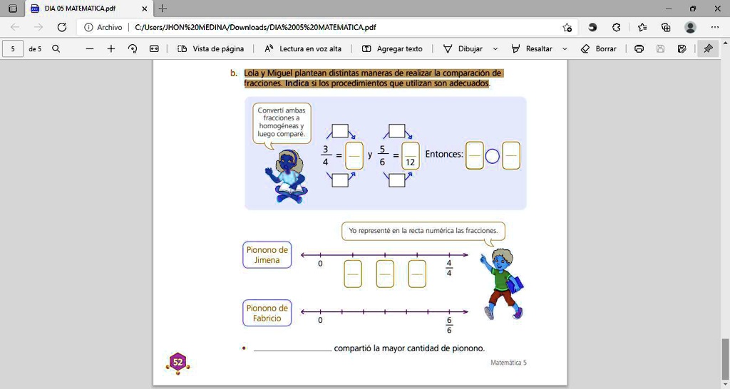 SOLVED: ola y Miguel plantean distintas maneras de realizar la ...