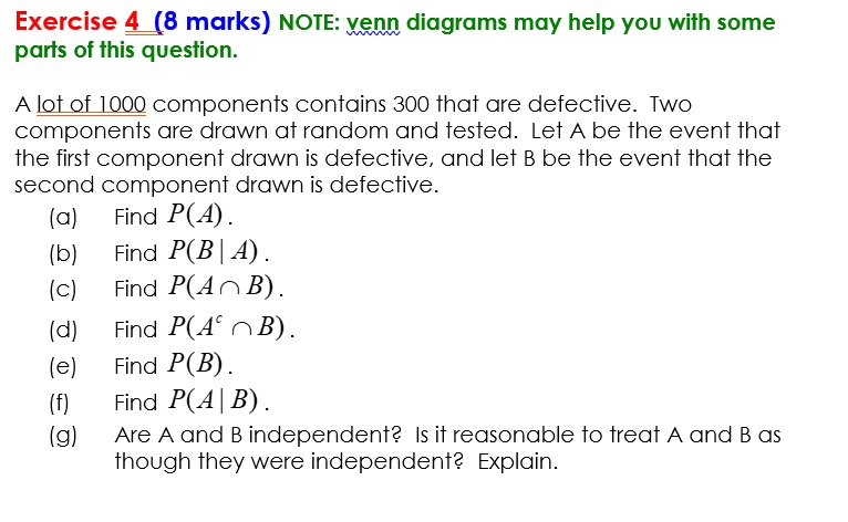 exercise 4 8 marks note yenn diagrams may help you with some parts of ...