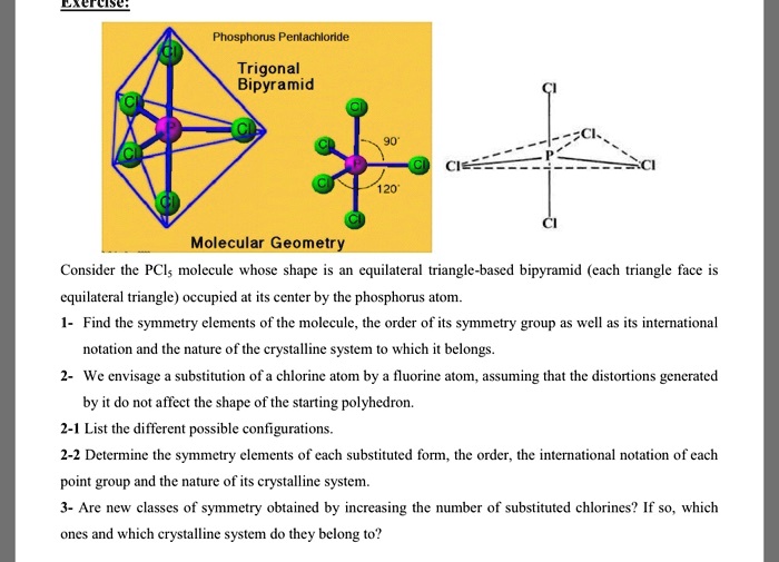 Phosphorus Pentachloride Trigonal Bipyramid 20 Molecular Geometry ...