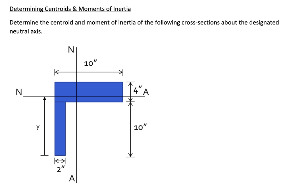 Solved Determining Centroids Moments Of Inertia Determine The Centroid And Moment Of Inertia Of 