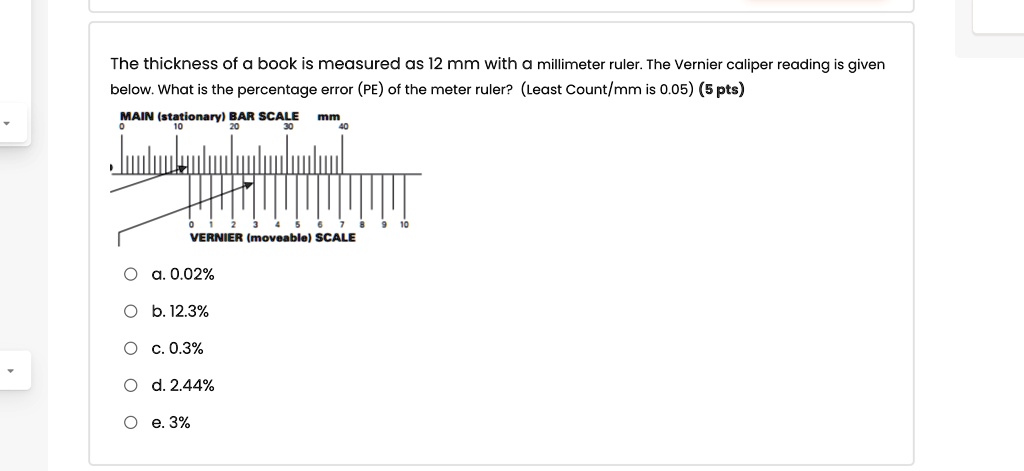 Meter Ruler Least Count