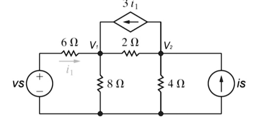SOLVED: For the circuit shown in figure , assume that the voltage ...