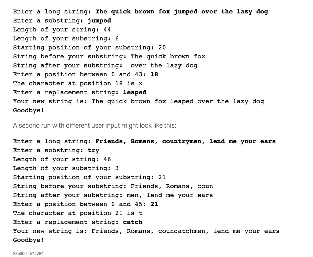 SOLVED: JAVA Enter a long string: The quick brown fox jumped over the ...