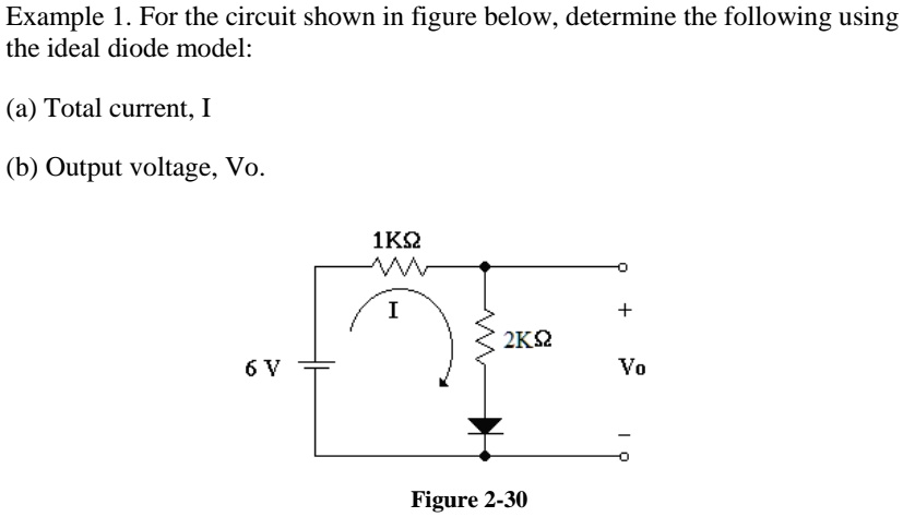 example 1 for the circuit shown in figure below determine the following ...
