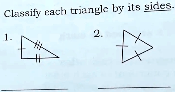 SOLVED: Classify each triangle by its sides: 1 2