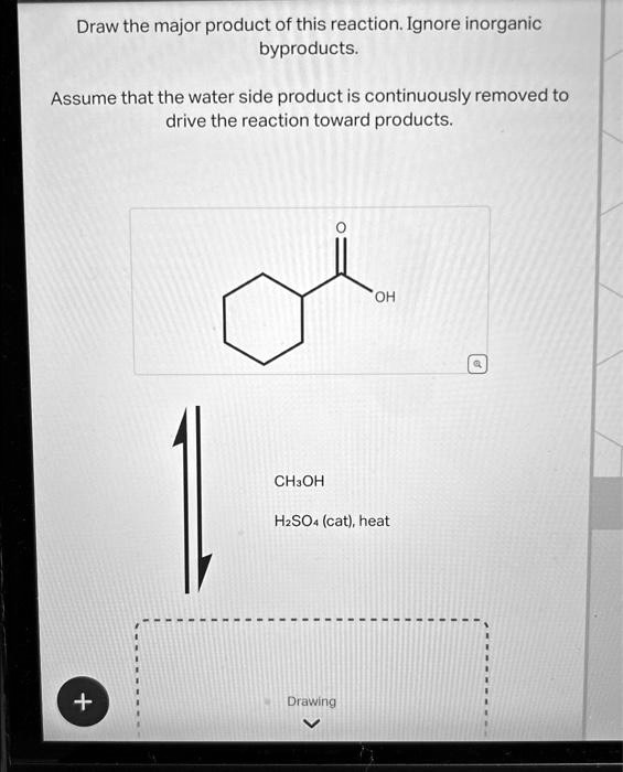 SOLVED: Draw the major product of this reaction. Ignore inorganic ...