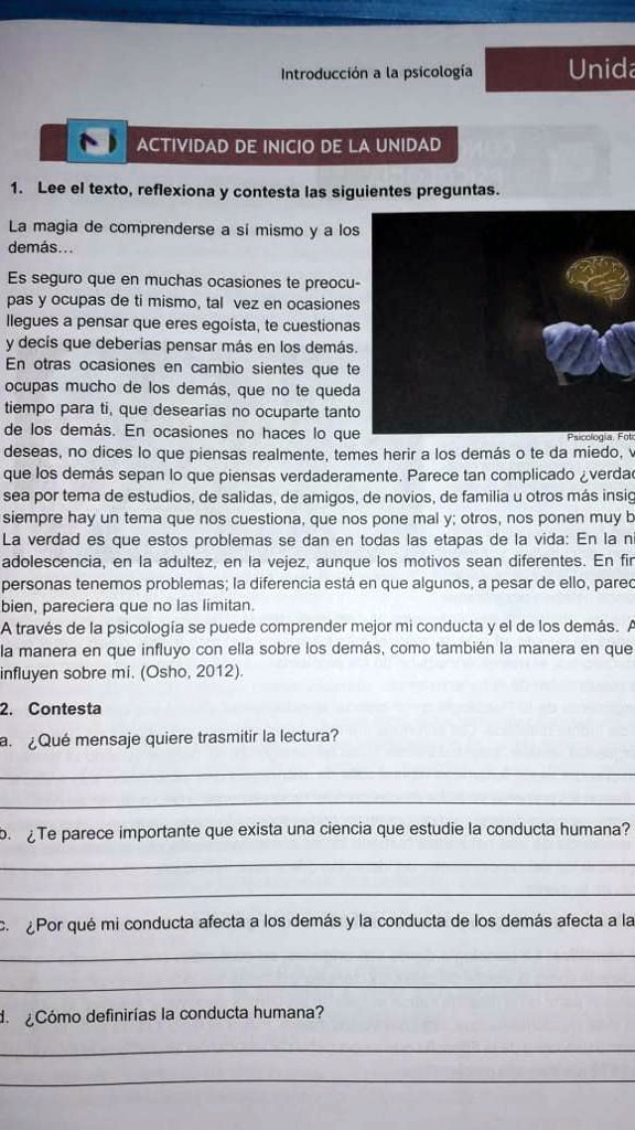 SOLVED: Qué mensaje quiere transmitir la lectura Introduccion la ... SOLVED: Qué mensaje quiere transmitir la lectura Introduccion la ...