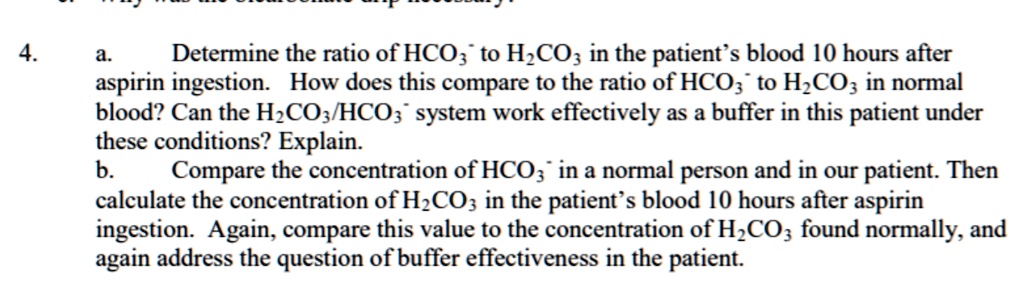 Determine the ratio of hco to hco in the patients blood 10...