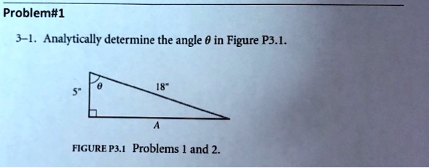 Solved Problem 1 3 1 Analytically Determine The Angle θ In Figure