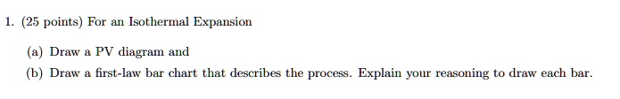 SOLVED: (25 points) For an Isothermal Expansion Draw PV diagram and ...