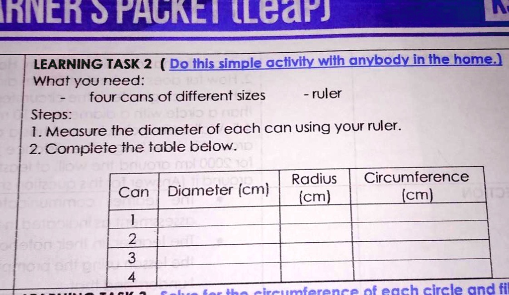 SOLVED: LEARNING TASK 2 (Do this simple activity with anybody in the ... SOLVED: LEARNING TASK 2 (Do this simple activity with anybody in the ...