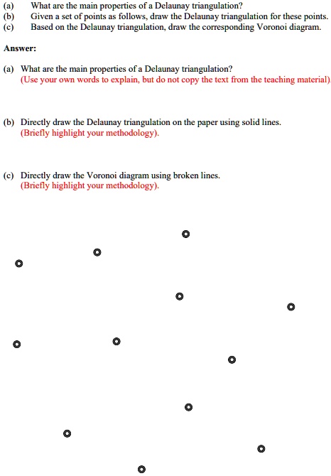 what the main properties of a delaunay triangulation given set of ...
