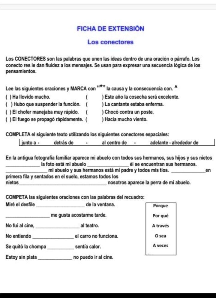 SOLVED: PORFA AYÚDENME Es comunicación FICHA DE EXTENSION Los ... SOLVED: PORFA AYÚDENME Es comunicación FICHA DE EXTENSION Los ...