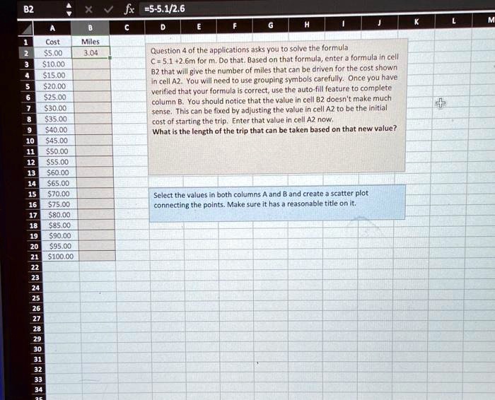 on excel its asking me to use auto fill to get the rest of the answer ...