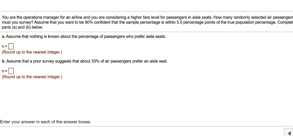 you are the operations manager for an airline and you are considering ...