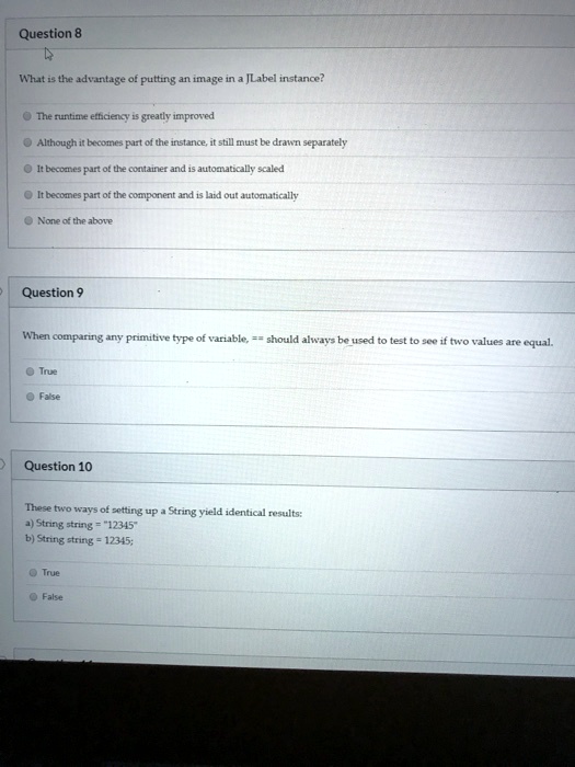 Video Solution Question 8 What Is The Advantage Of Putting An Image In A Jlabel Instance The 4755