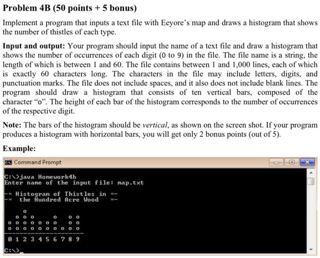 Solved Using Java Program Problem 4b 50 Points 5 Bonus Implement A Program That Inputs A