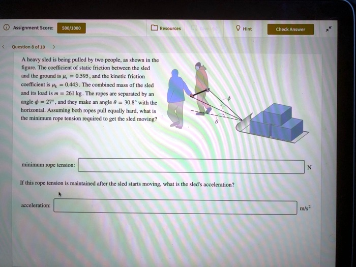 SOLVED: Assignment Score: 500/1000 Resources Hint check answer Question ...