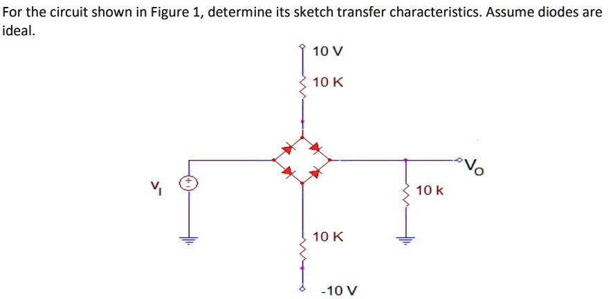 SOLVED: For the circuit shown in Figure 1, determine its sketch ...