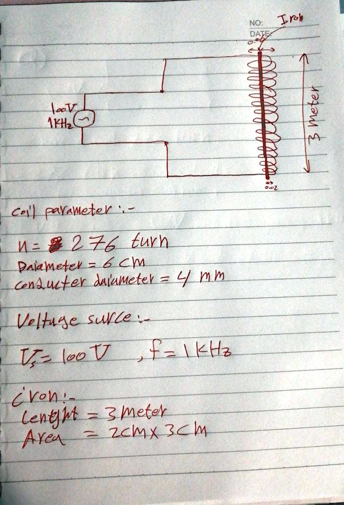 SOLVED: If the coil is an air coil, calculate: a) the inductance and ...