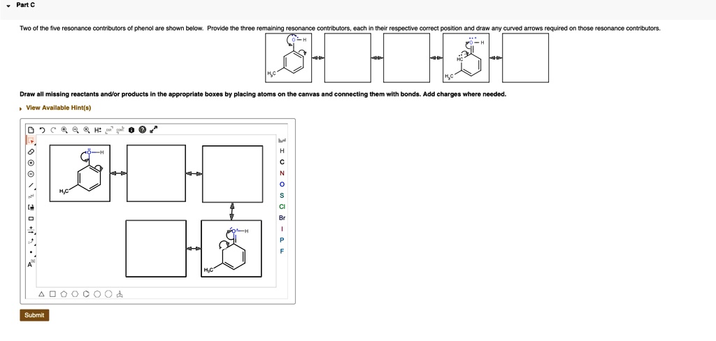 Two of the five resonance contributors of phenol are shown below ...