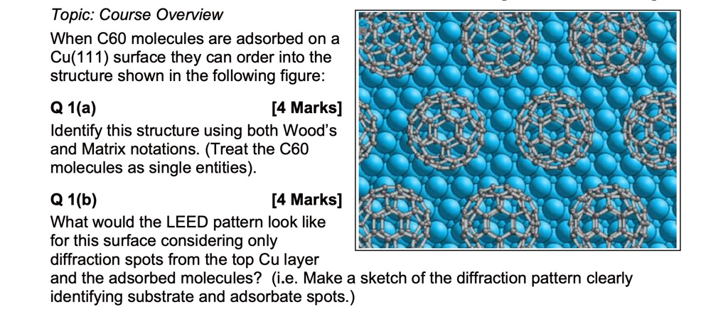 SOLVED: Topic: Course Overview When C60 molecules are adsorbed on a Cu ...
