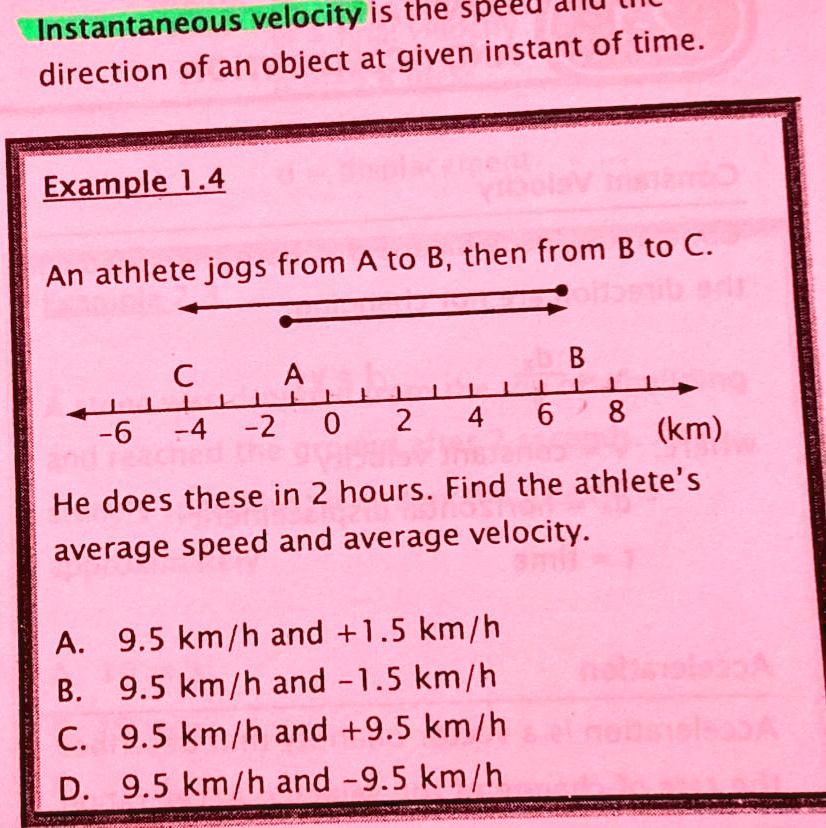 Instantaneous Speed Velocity Equations Of Motion