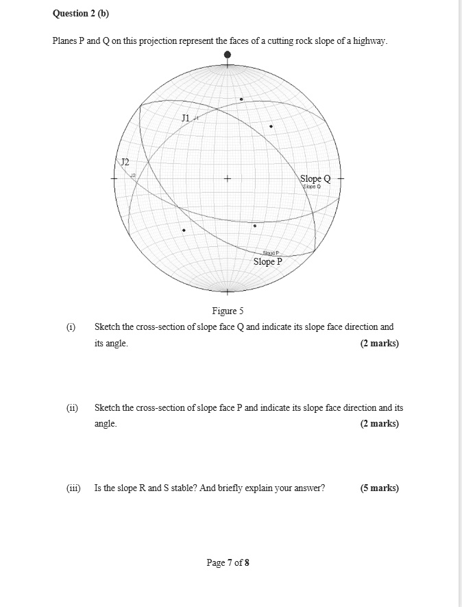 SOLVED: Question (6) Planes and on this projection represent the faces ...