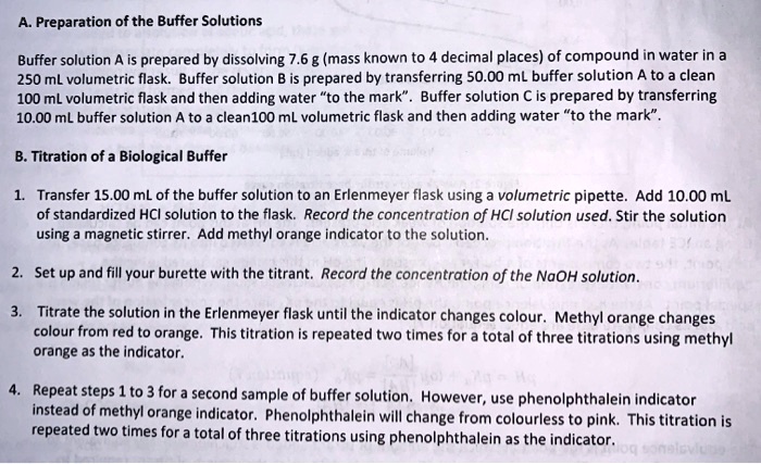 a preparation of the buffer solutions buffer solution is prepared by dissolving 76 g mass known ...