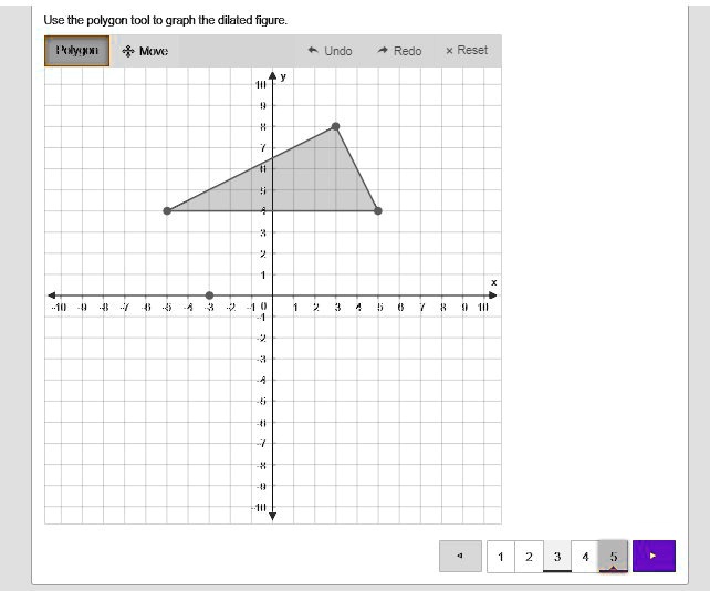 Solved Graph The Image Of This Figure After A Dilation With A Scale Factor Of 1 2 Centered At