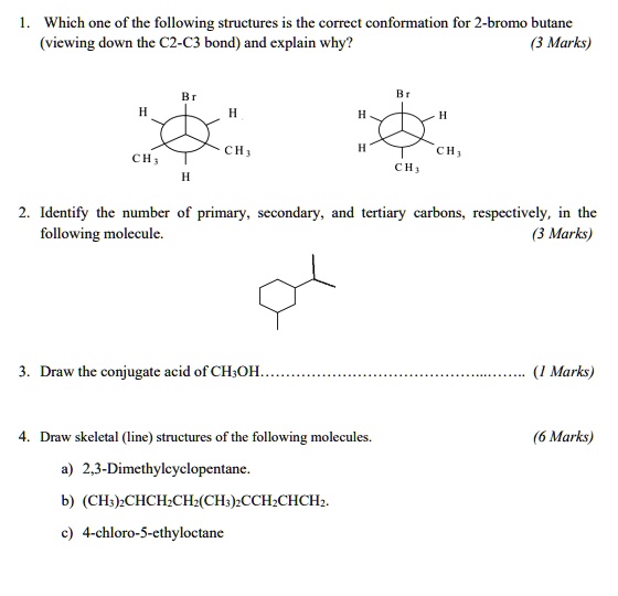 SOLVED:Which one of the following structures is the cOrrect ...