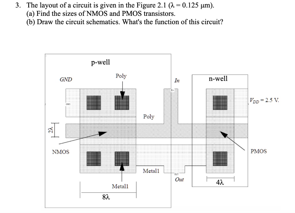 3 the layout of a circuit is given in the figure 21 a 0125 um a find ...
