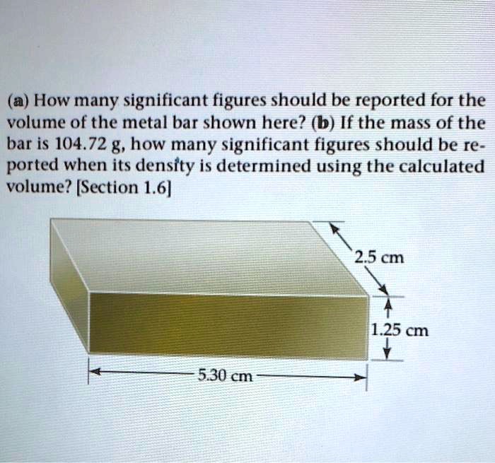 SOLVED: (a) How many significant figures should be reported for the ...