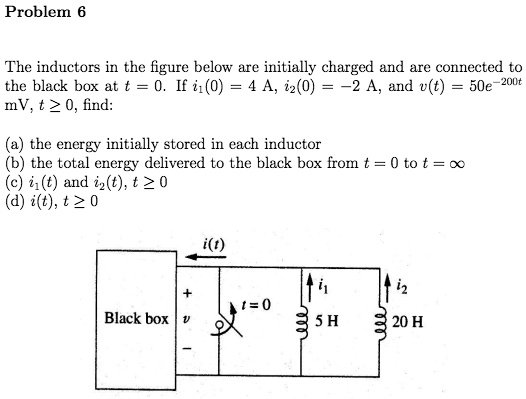 Problem 6 The inductors in the figure below are initially charged and ...