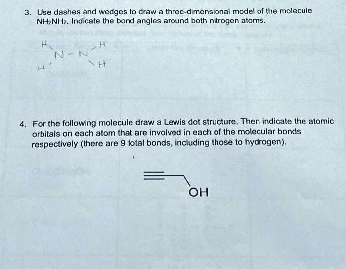 SOLVED: 3. Use dashes and wedges to draw a three-dimensional model of ...