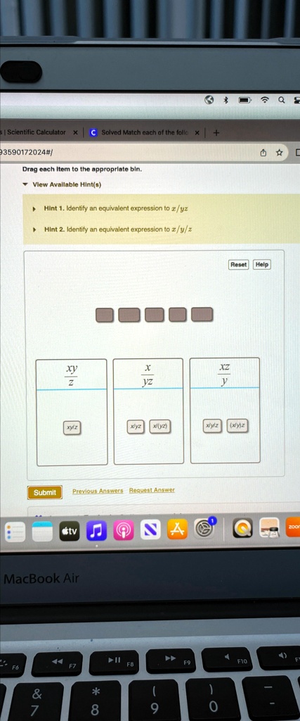 SOLVED: Scientific Calculator Solved Match each of the following: 93590172024#/ Drag each item ...