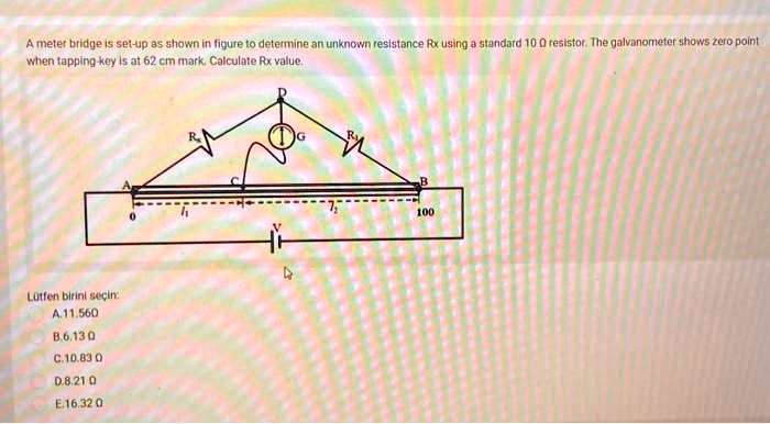 text a meter bridge is set up as shown in the figure to determine an ...
