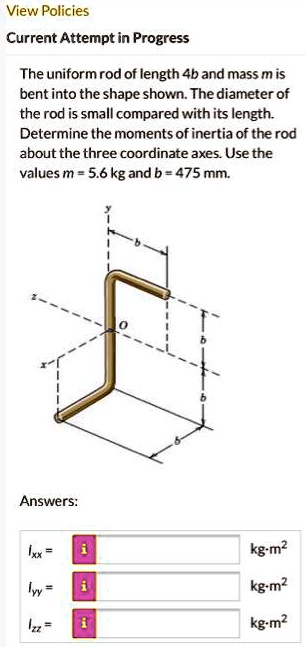 viewpolicies currentattempt in progress the uniform rod of length 4b ...