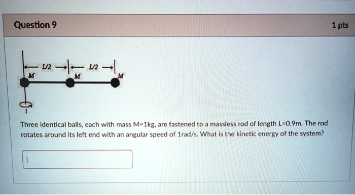 SOLVED: V2 | D2 Three identical balls, each with mass M = 1kg, are ...