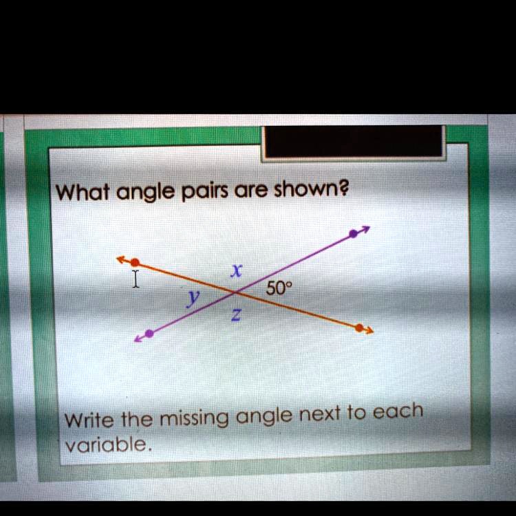 SOLVED: 'can someone please help me find the missing angles to each ...