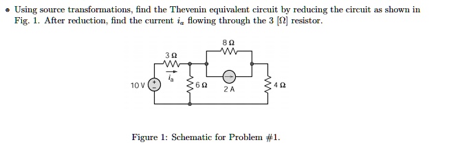 SOLVED: Using source transformations, find the Thevenin equivalent ...