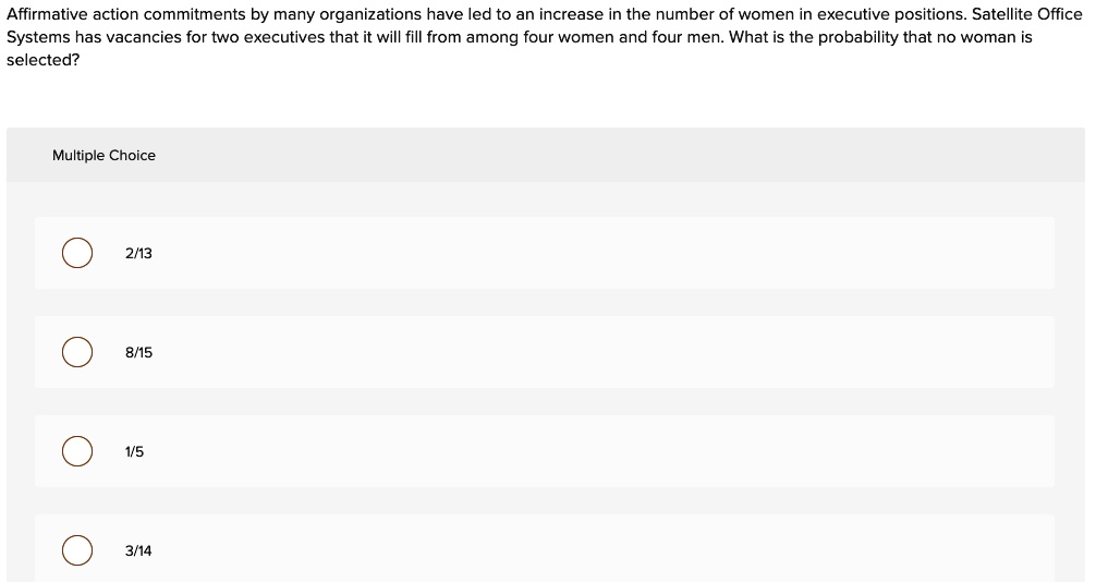 affirmative action commitments by many organizations have led to an increase in the number of ...