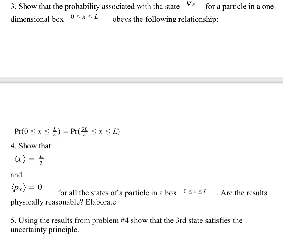 SOLVED: 3. Show that the probability associated with tha state W for a ...