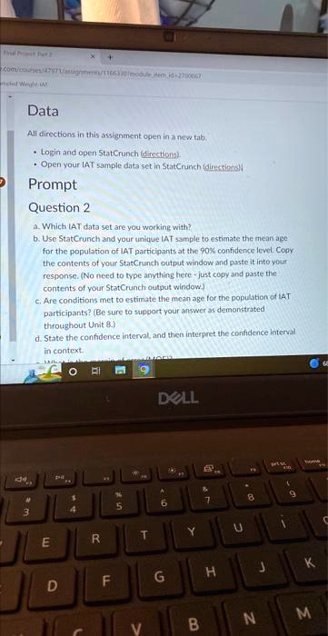 SOLVED: Data: -2700 All directions in this assignment open in a new tab. Login and open ...