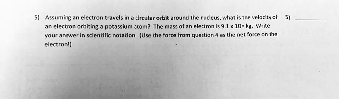 Solved Assuming An Electron Travels In Circular Orblt Around Thie