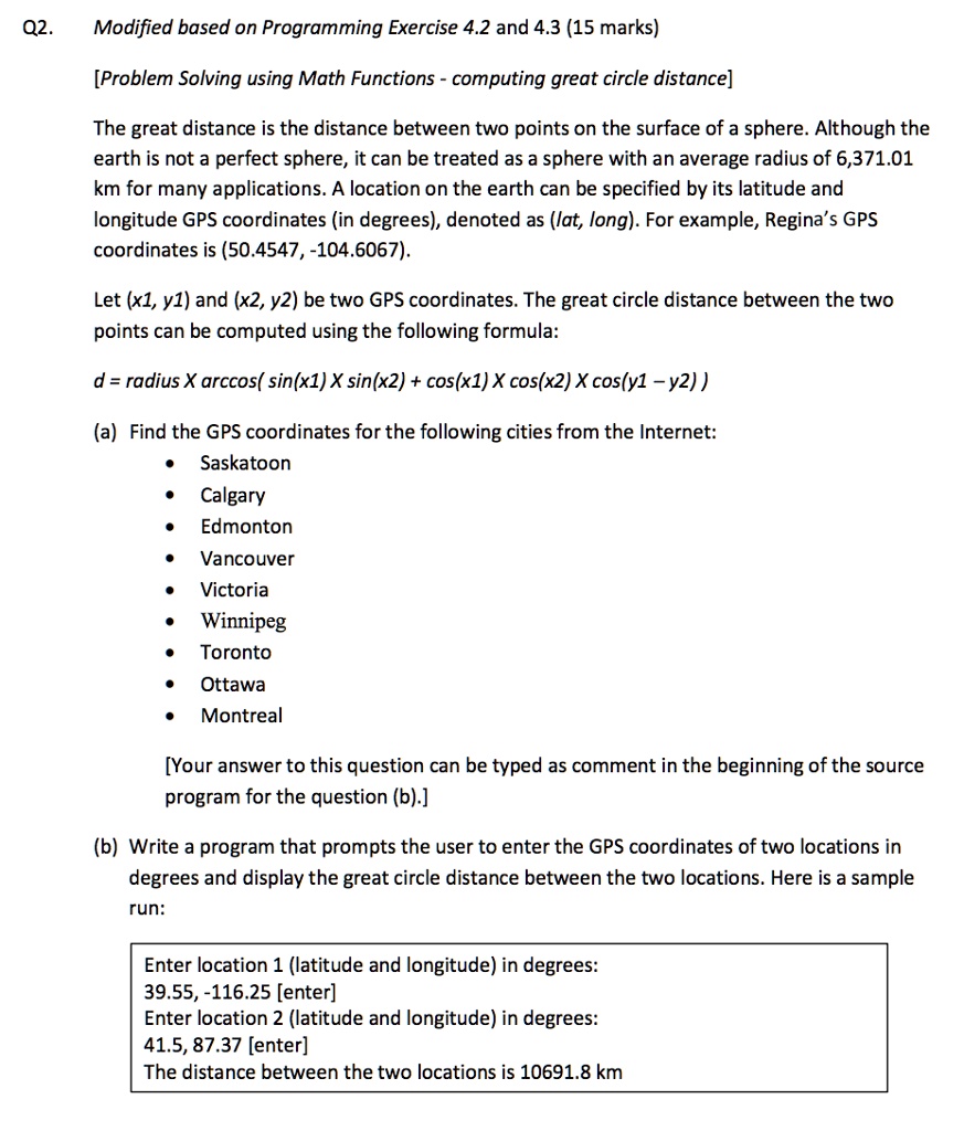 Get Answer Q2 Modified Based On Programming Exercise 42 And 43 15 Marks Problem Solving Using 3447